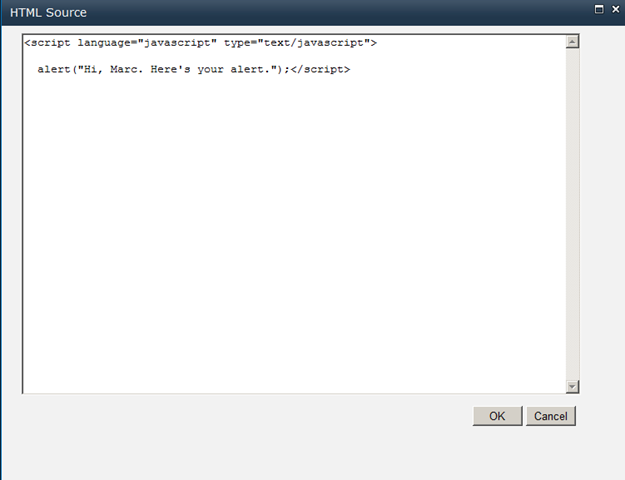 Adding Script Into A Content Editor Web Part Cewp In Sharepoint 2010 Marc D Andersons Blog